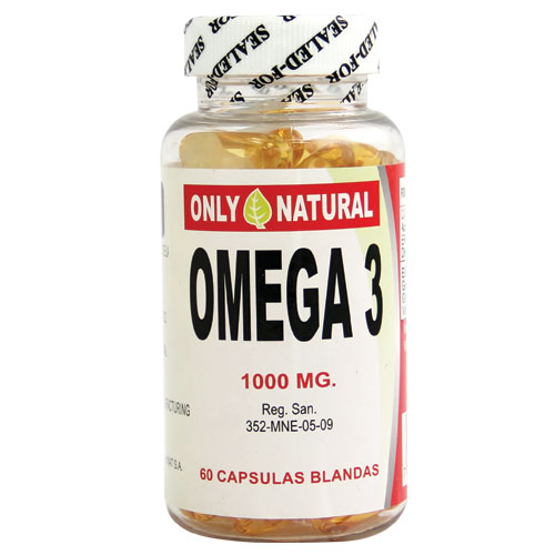 OMEGA 3 1000 MG CAPSULAS X 60 ONLY NATURAL | El Arbolito